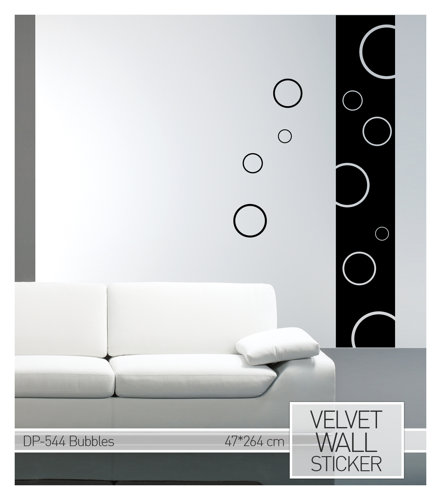 Wandtattoo aus Samt "Bubbles" | Decorous Home and Living